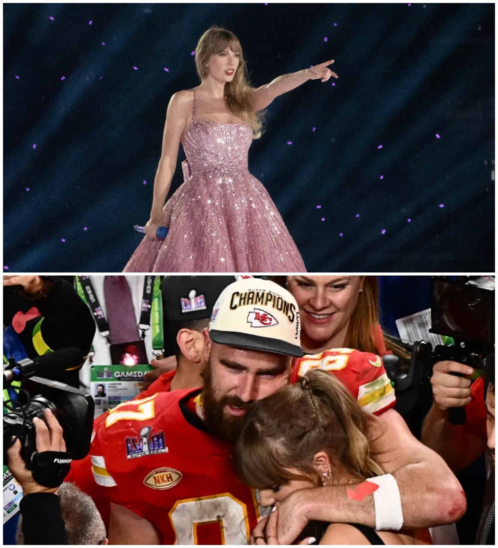 Watch Taylor Swift Point Right at Travis Kelce While Singing the Line ...