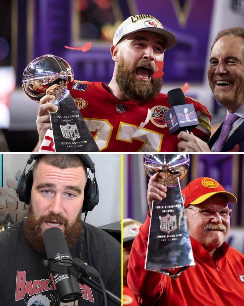 If Chiefs coach Andy Reid decides to retire, Travis Kelce informs his brother Jason that he will ...