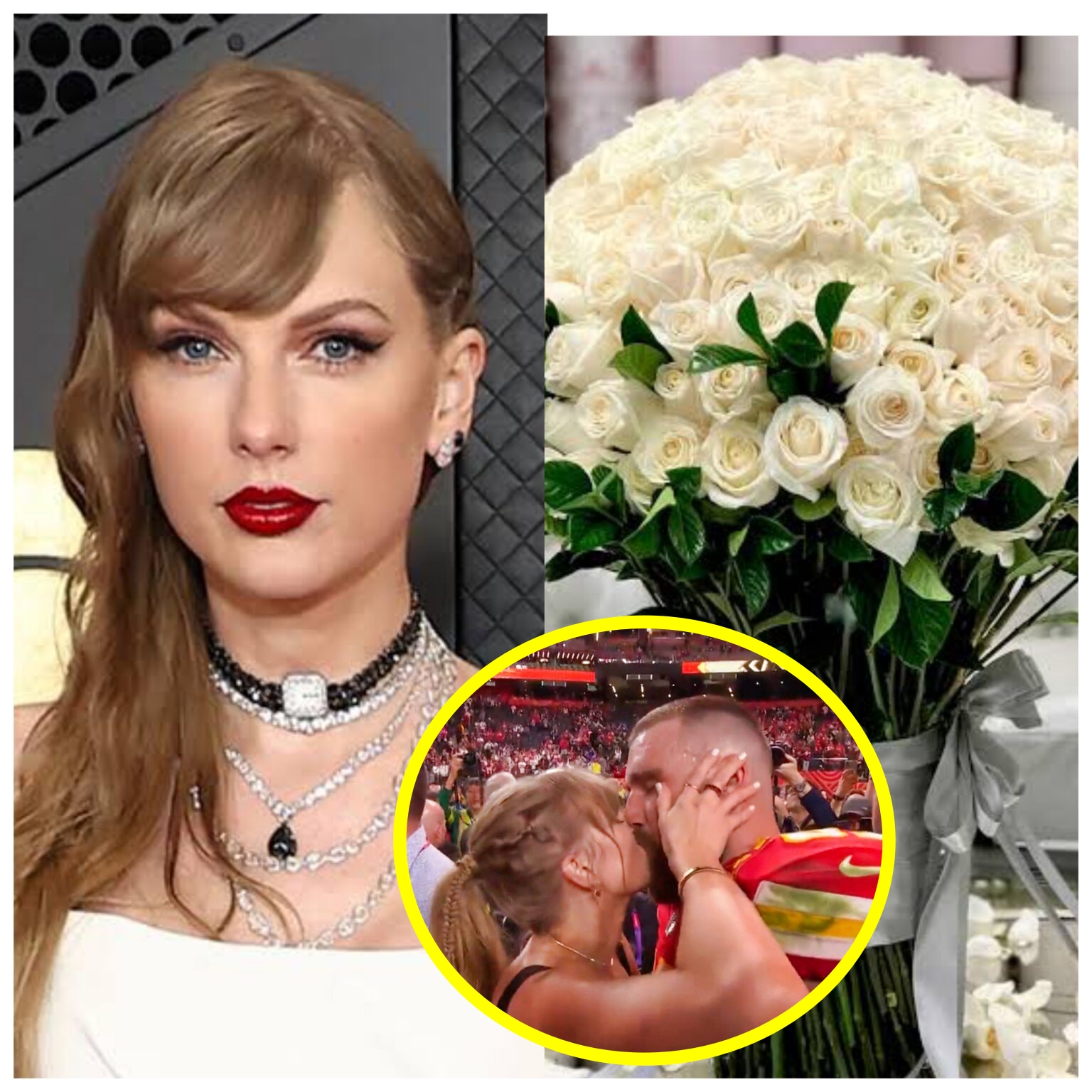 Travis Kelce ‘sends Taylor Swift $8k gifts that define her’ after Grammys including ‘300 roses ...