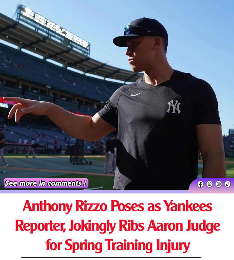 Anthony Rizzo Poses as Yankees Reporter, Jokingly Ribs Aaron Judge for ...