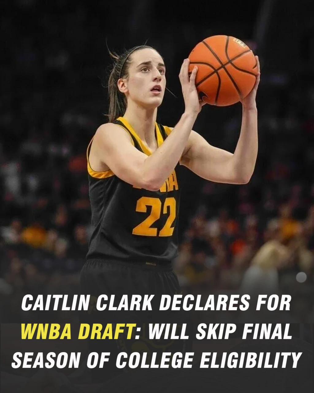 Caitlin Clark officially declares for 2024 WNBA Draft: Iowa star ...