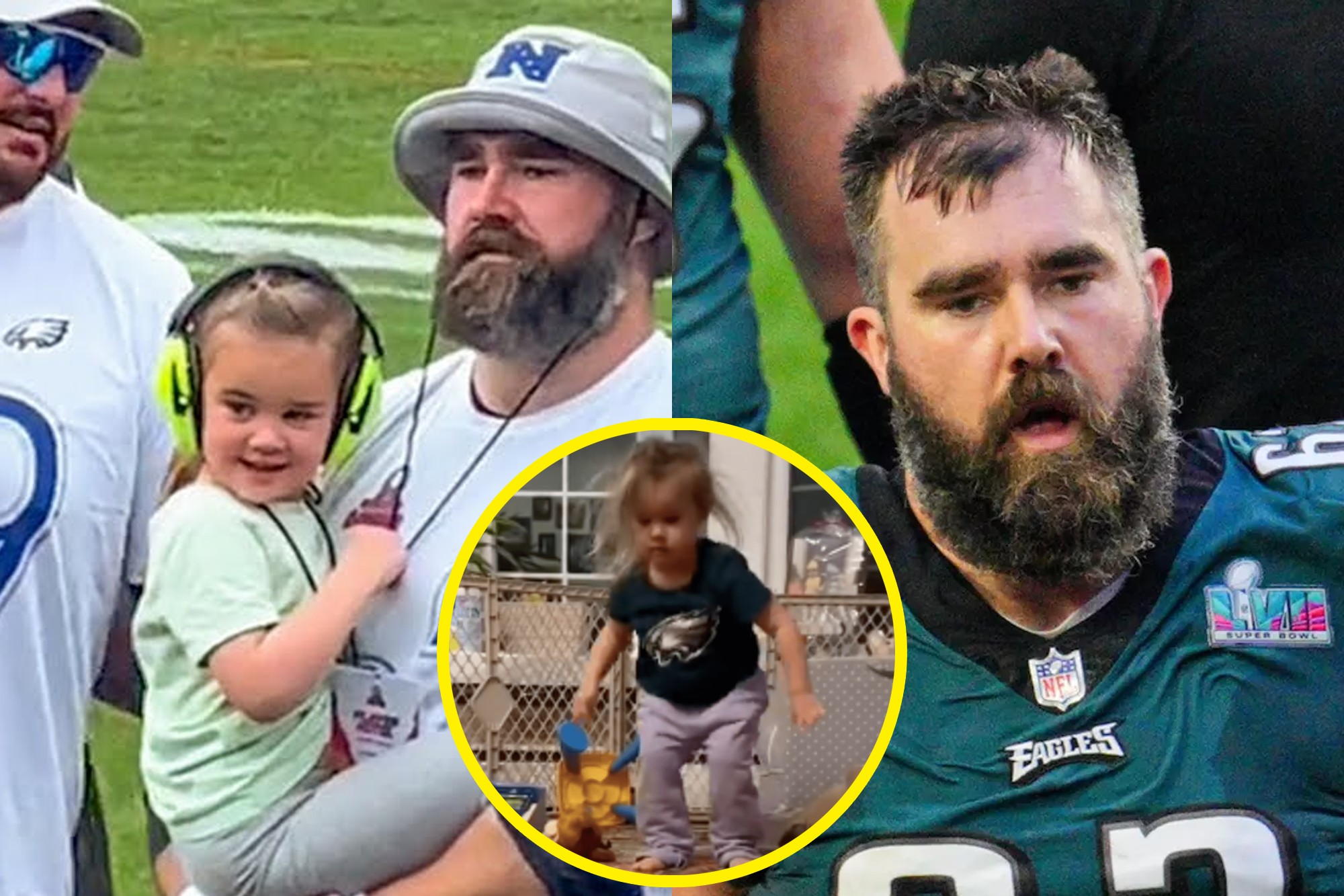 Watch adorable clip of Jason kelce daughter acting just like her dad as ...