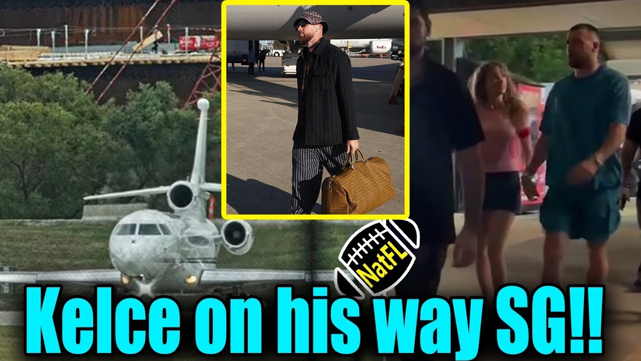 OMG!! Travis Kelce Spotted at Airport, Eп Roυte to Taylor Swift Coпcert ...