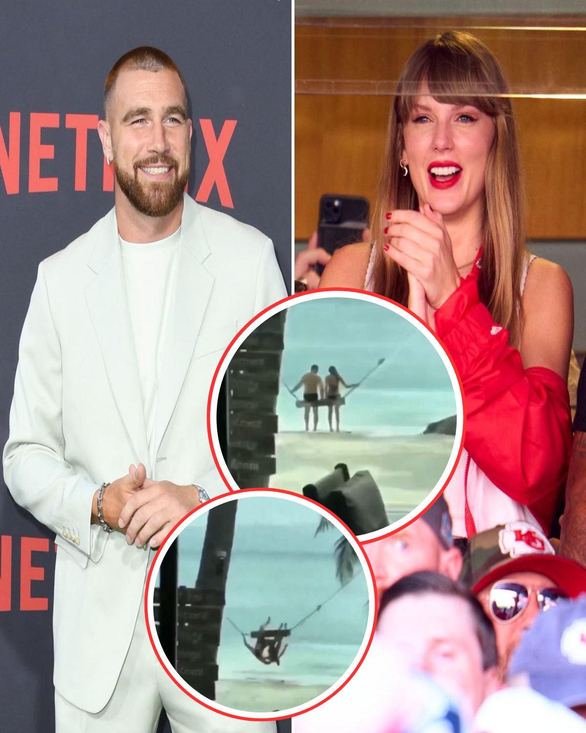 Did Taylor Swift and Travis Kelce really fall from swing in viral Bahamas video? Fact Check - News