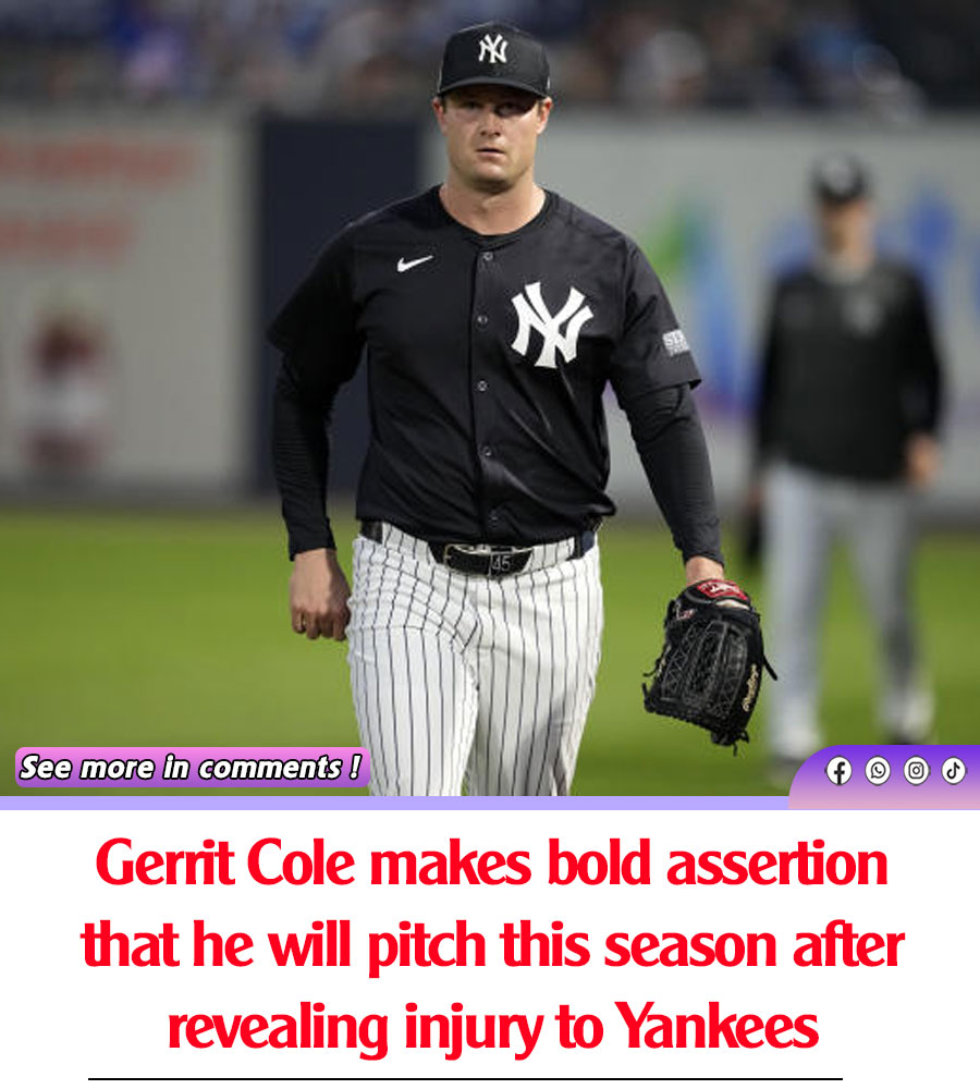 Gerrit Cole makes bold assertion that he will pitch this season after ...