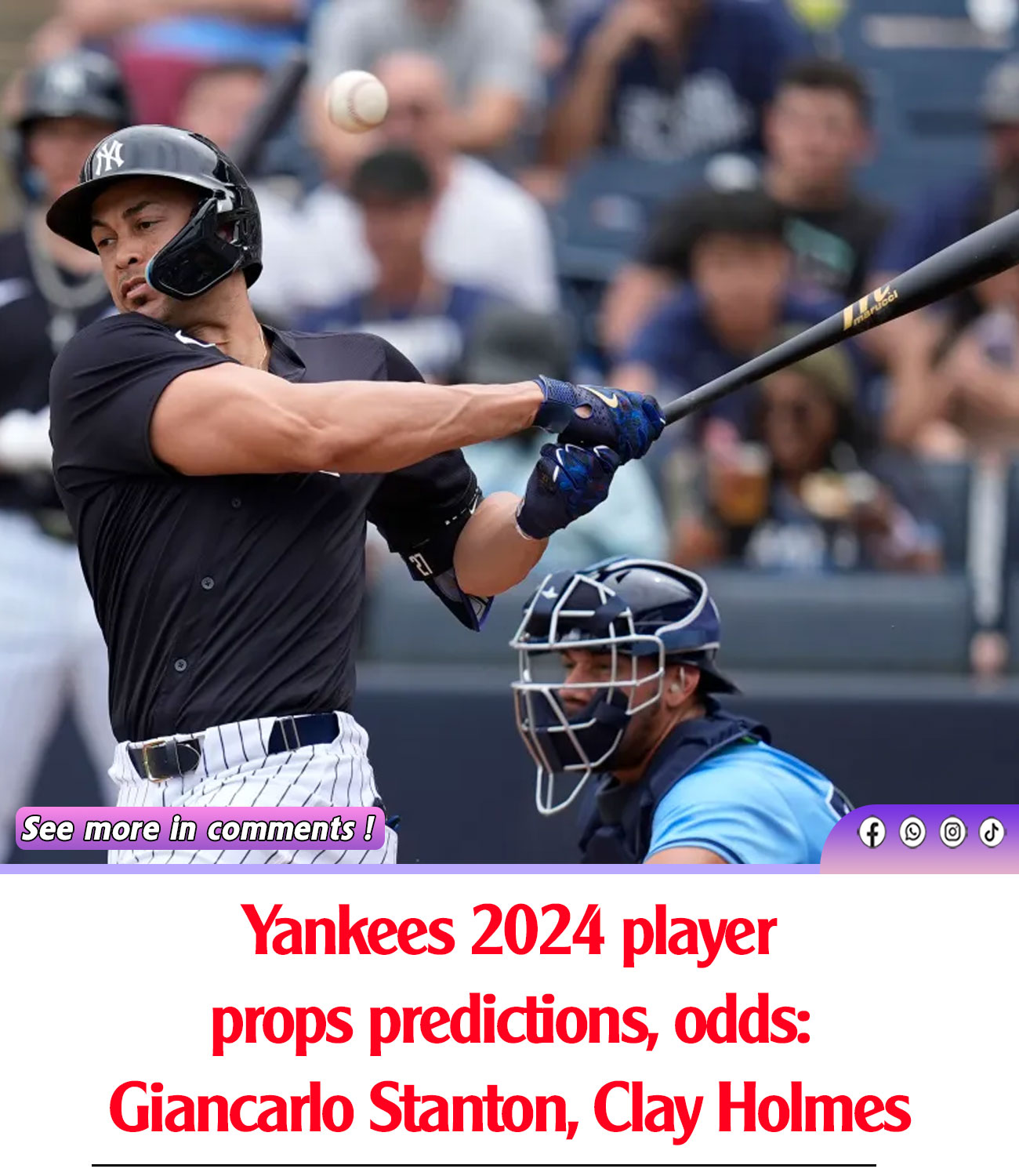Yankees 2024 player props predictions, odds: Giancarlo Stanton, Clay ...
