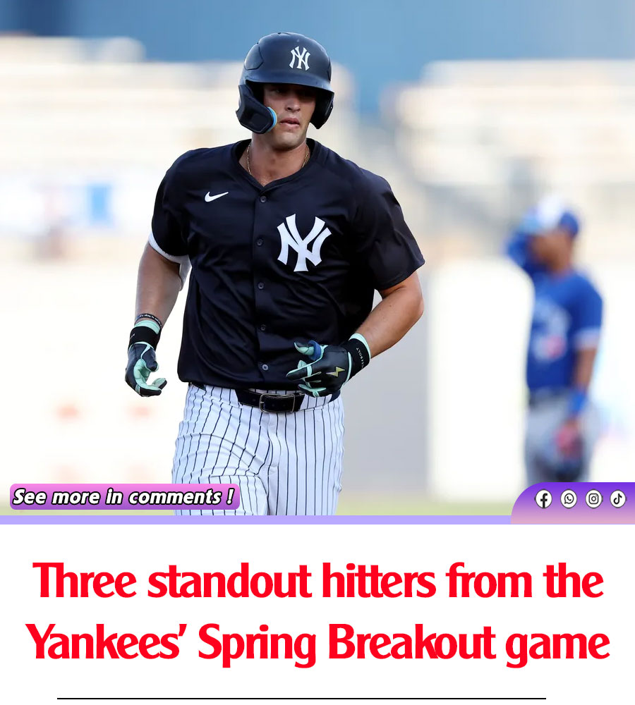 Three Yankees hitters who starred in the Spring Breakout game - News