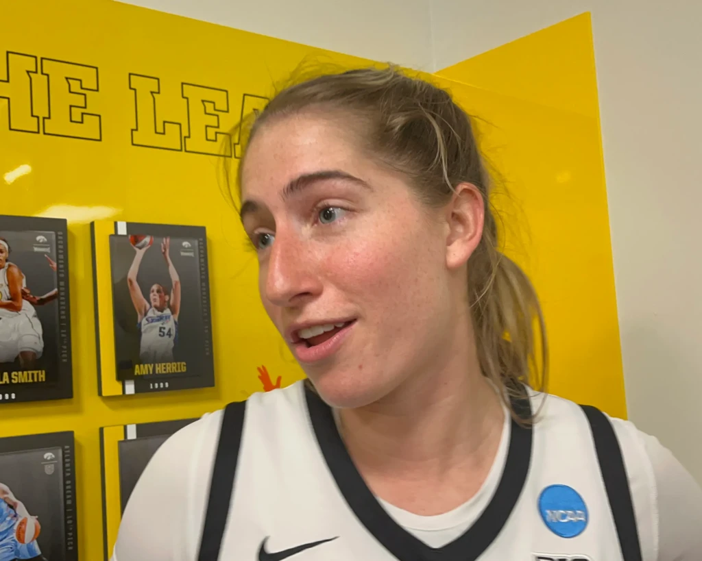 Iowa women's basketball Kate Martin jokes 'I'm not that tough' after ...