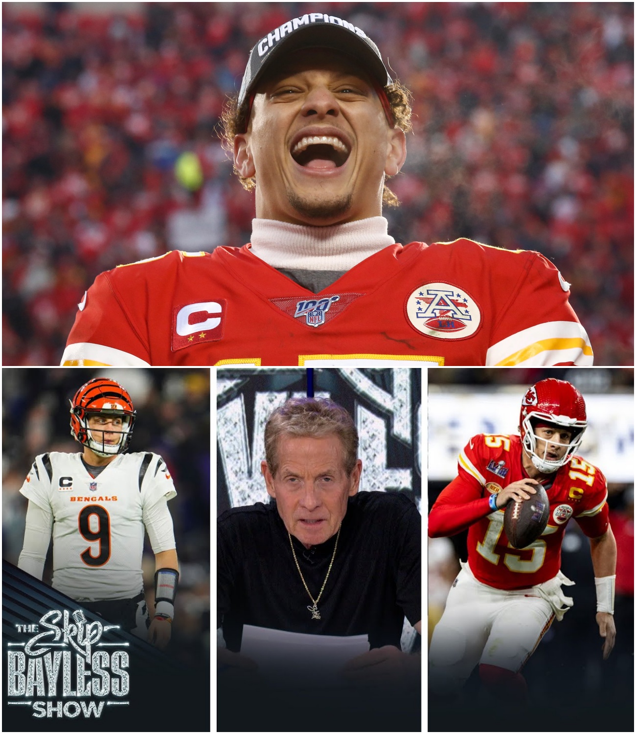 “I still believe Joe Burrow is better than Patrick Mahomes.” — Skip unveils his early SBLIX pick ...