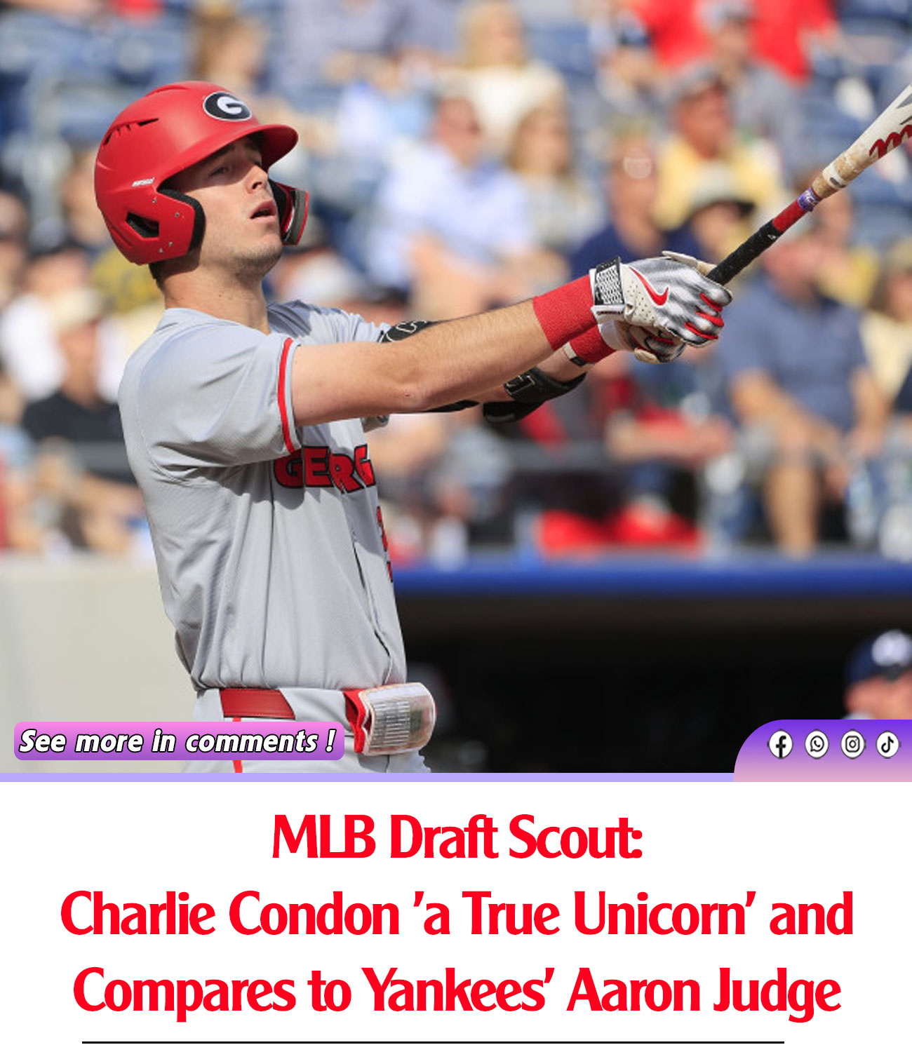 MLB Draft Scout: Charlie Condon 'a True Unicorn' and Compares to ...