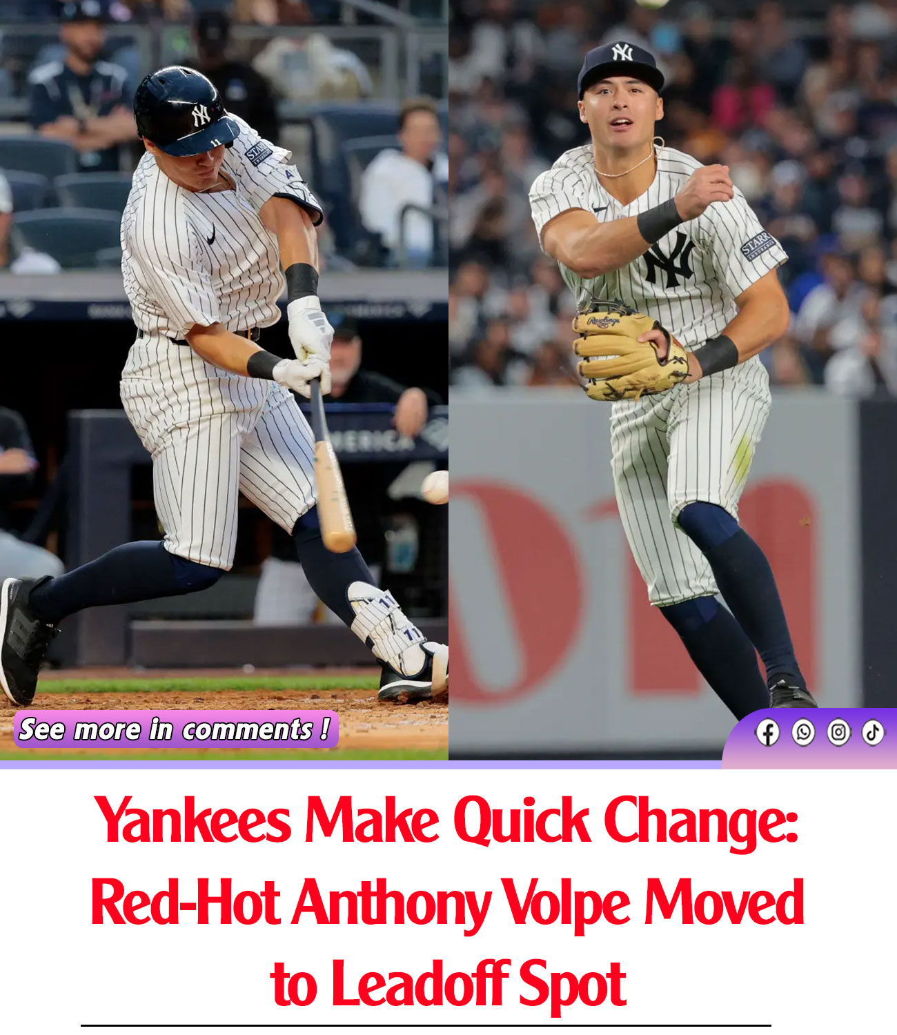 Yankees Make Quick Change: Red-Hot Anthony Volpe Moved to Leadoff Spot - News