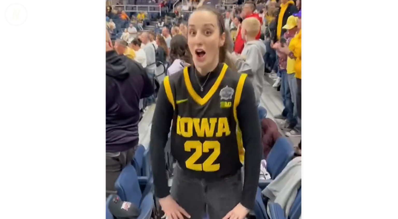 VIDEO: Caitlin Clark Lookalike Stole The Show At NCAA Tournament By ...