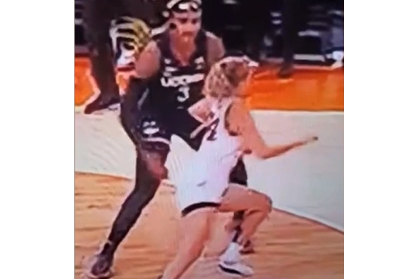 UConn-Iowa fan video reveals the best angle to end offensive foul call ...