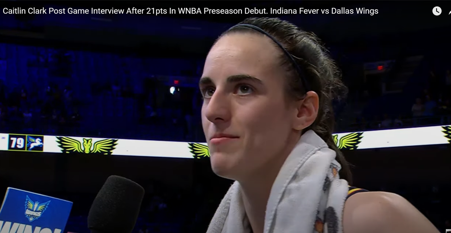 Caitlin Clark Post Game Interview After 21pts In Wnba Preseason Debut