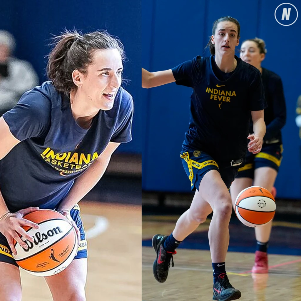 Caitlin Clark reacts to initial taste of WNBA in Fever’s first practice ...
