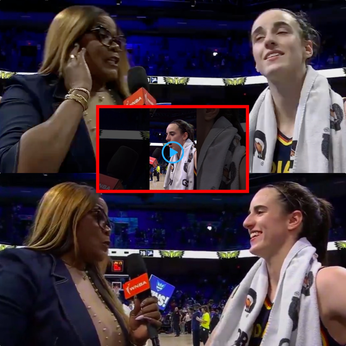 Video: Sheryl Swoopes' Sideline Interview With Caitlin Clark Goes Viral ...