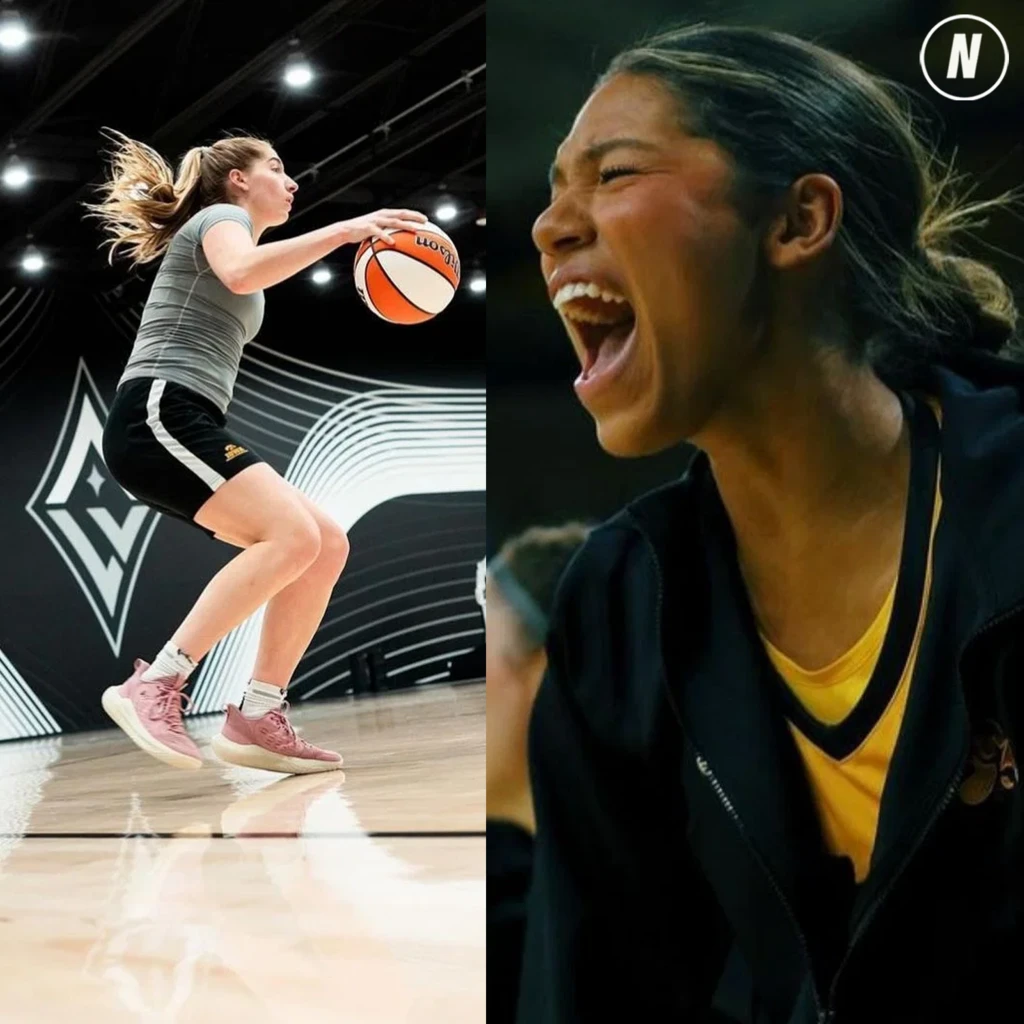 Iowa star Jada Gyamfi hypes up former teammate Kate Martin during ...