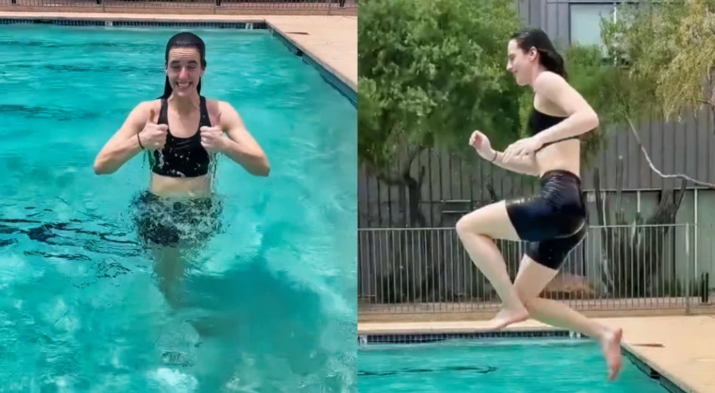 Caitlin Clark’s “Pool Party” Video Had The Entire Internet Talking - News