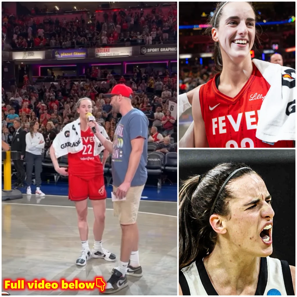 VIDEO: Caitlin Clark shouts out fans in post game interview of Indiana ...