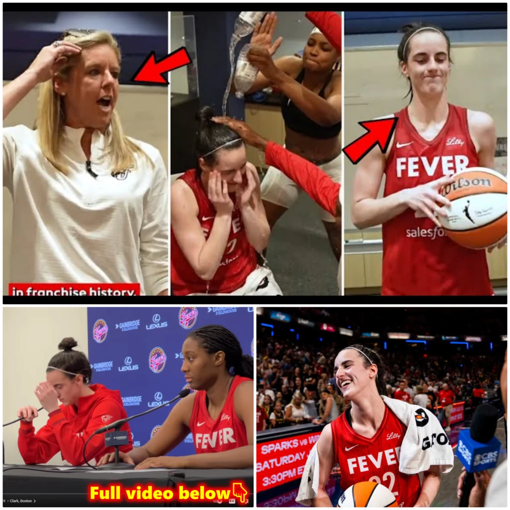 VIDEO: Indiana Fever Locker Room Celebration After Caitlin Clark Makes Historic Triple-Double vs ...