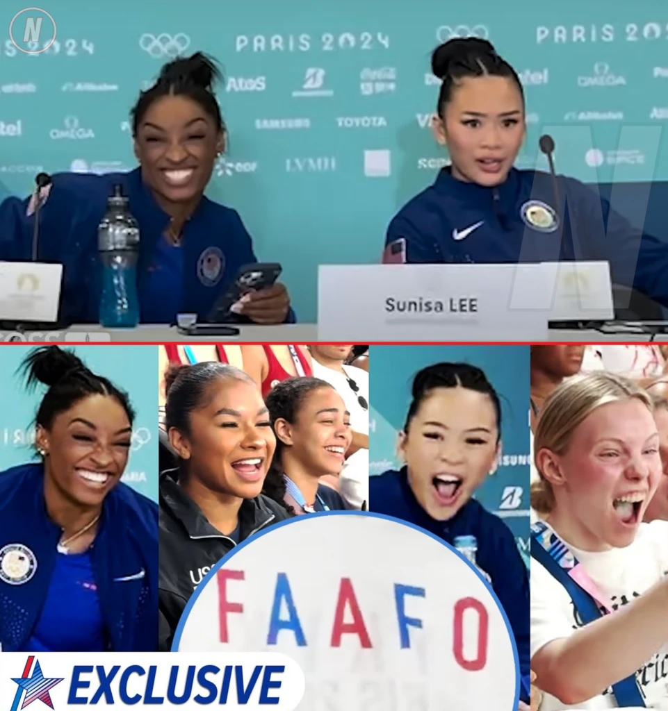 Simone Biles, Suni Lee & U.S. Gymnasts Get SURPRISED w/ FAAFO Shirts at ...