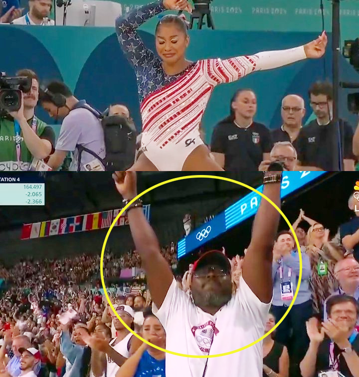 Jordan Chiles and her family after her floor routine! Jordan Chiles ...