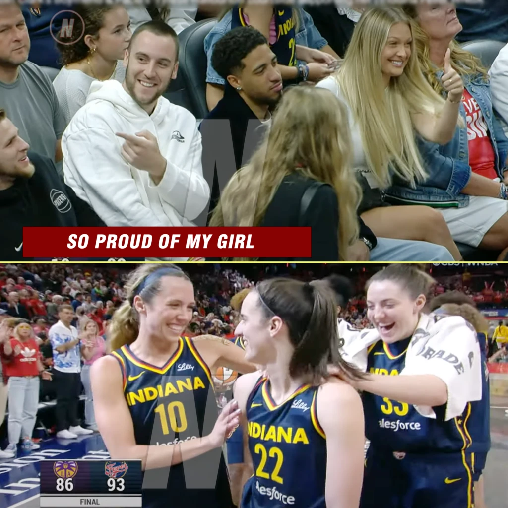 Caitlin Clark's Boyfriend & Pacers' Tyrese Haliburton courtside ...