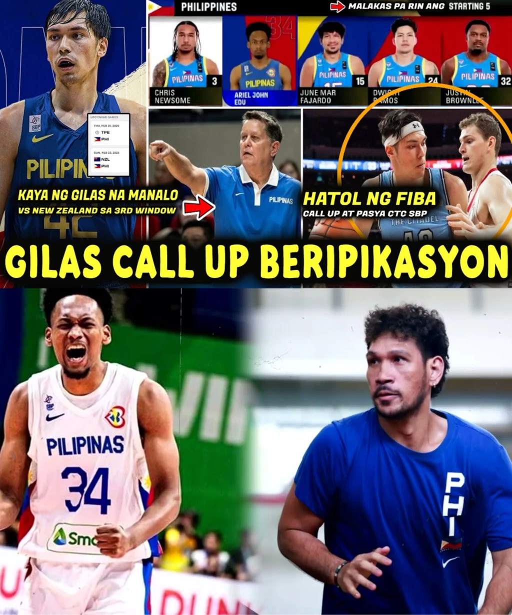 Gilas Unveils New Starting 5! Coach Tim Cone and SBP Verify and Call Up ...