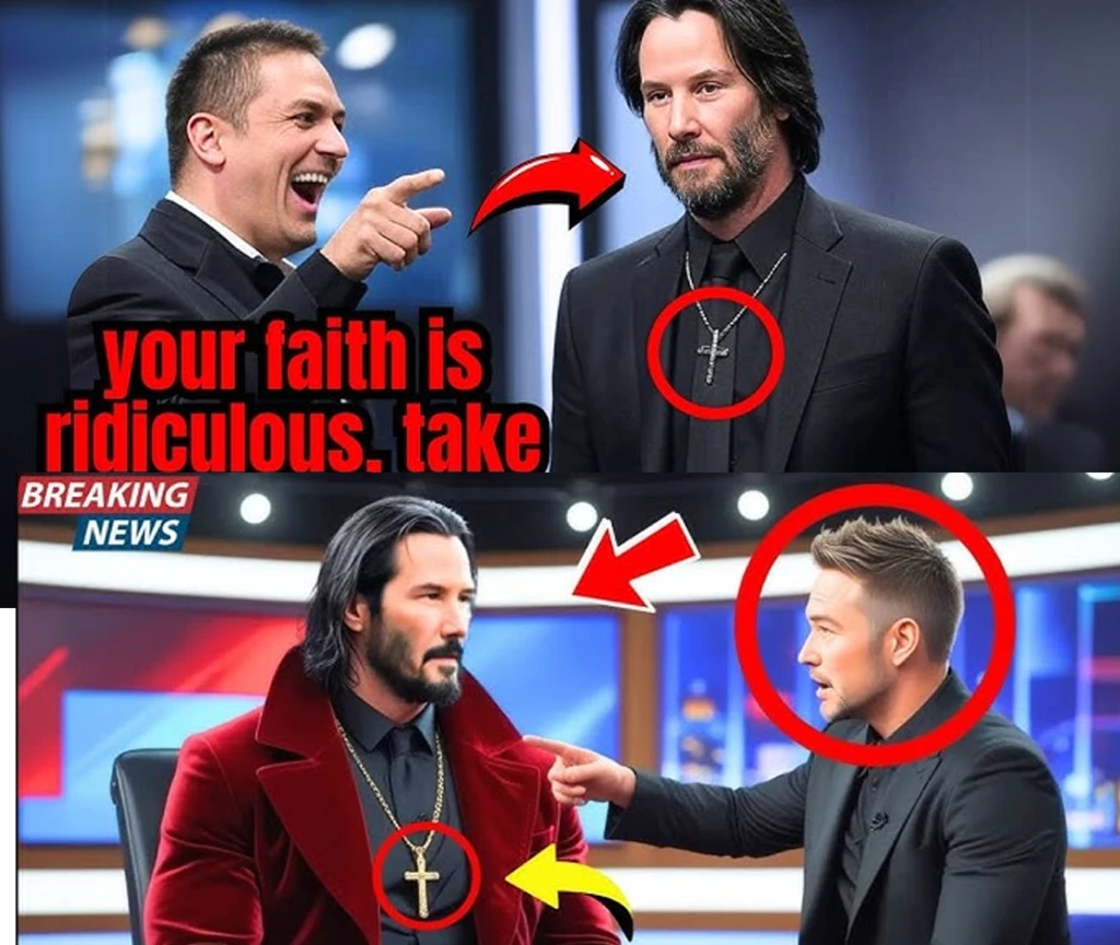 TV Host Mocks Keanu Reeves's Cross NECKLACE - Him Response is SHOCKING ...