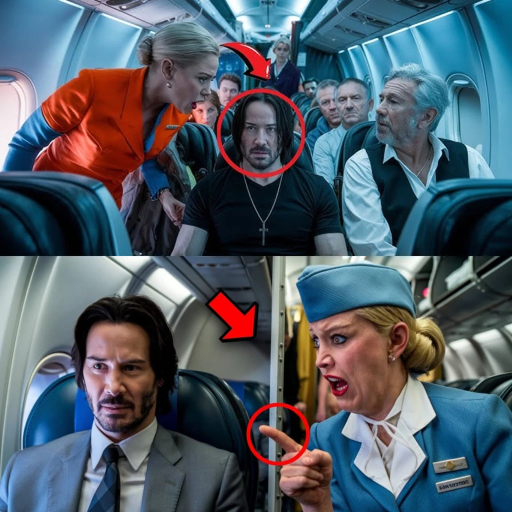 A Flight Attendant Challenged Keanu Reeves Over His Cross—Then ...
