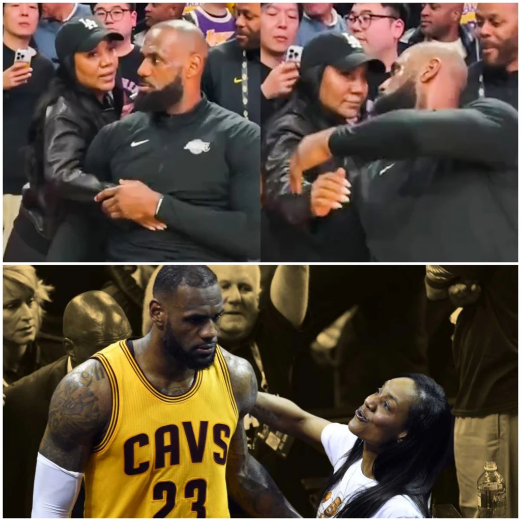 LeBron James' Reaction When His Mom Surprised Him before Game vs ...