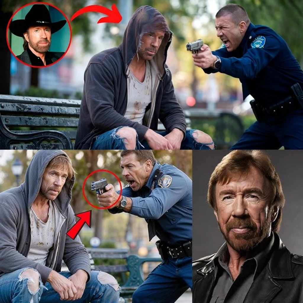 Chuck Norris Disguises Himself as a Homeless Man to Test the Police ...