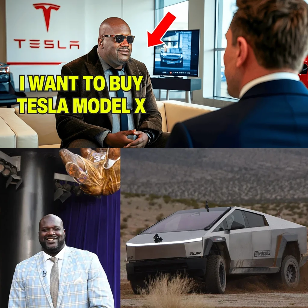 SHOCK! Big Shaq secretly bought a Tesla Model X... And in a mysterious ...