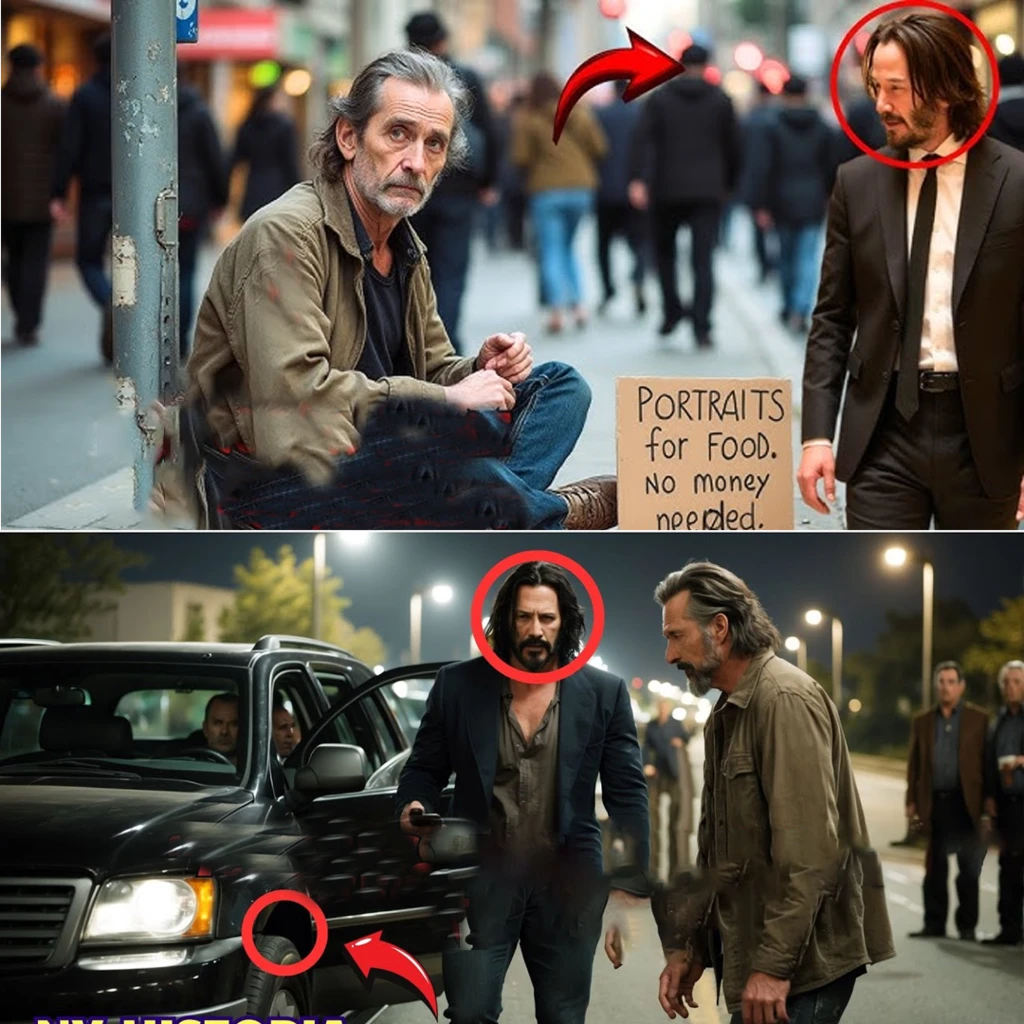 Homeless artist helps Keanu Reeves fix his car and his life changes - News