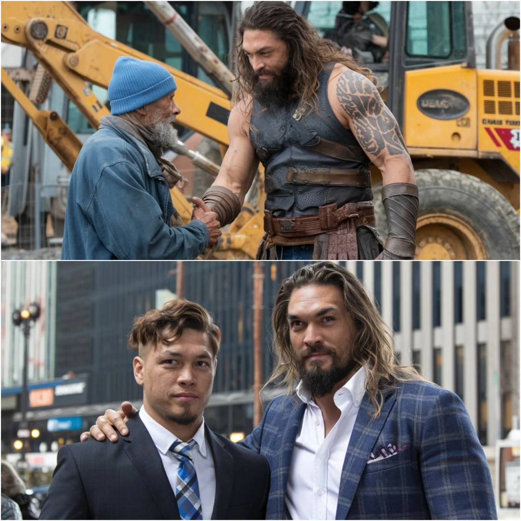 Jason Momoa Helps Homeless Man Find a Job – What Happens Next Will ...