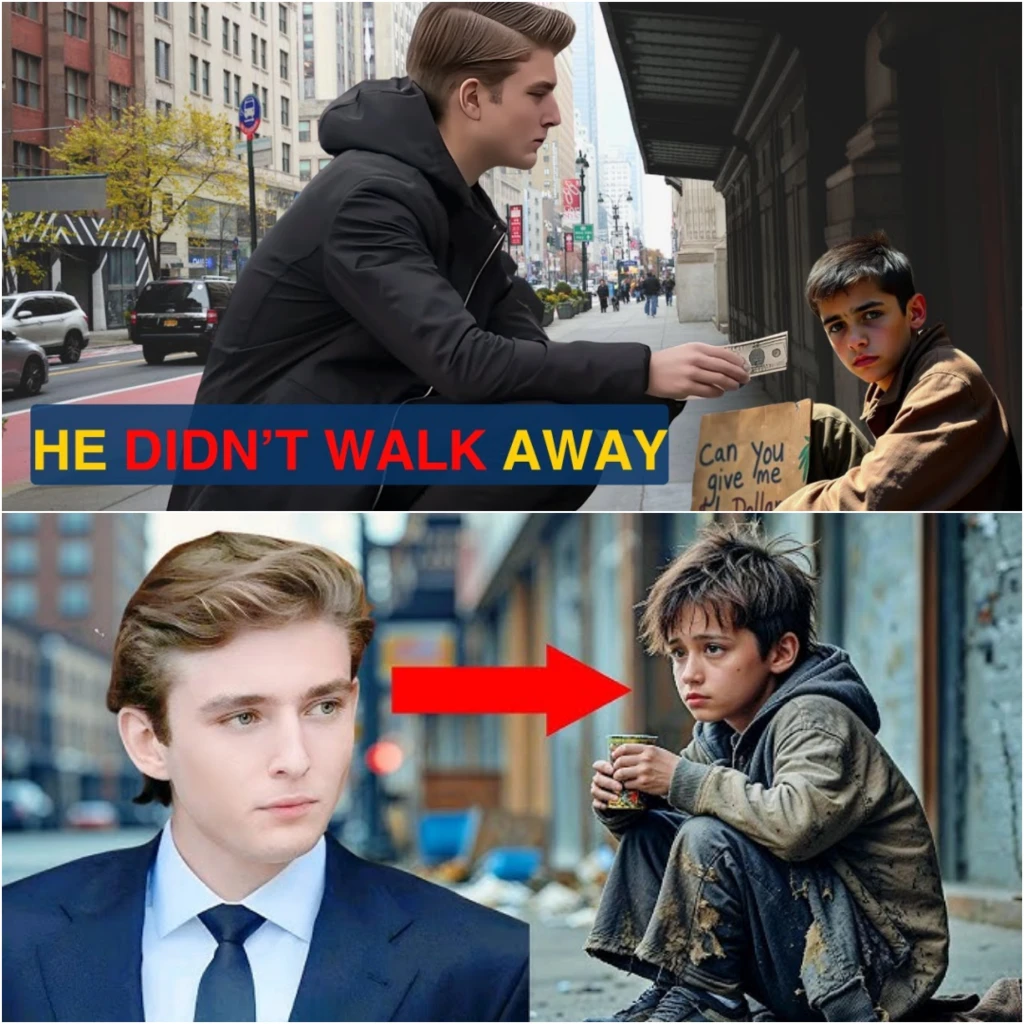 Homeless Boy asks Barron Trump "Can you give me 1$” Trump's response is SHOCKING! - News
