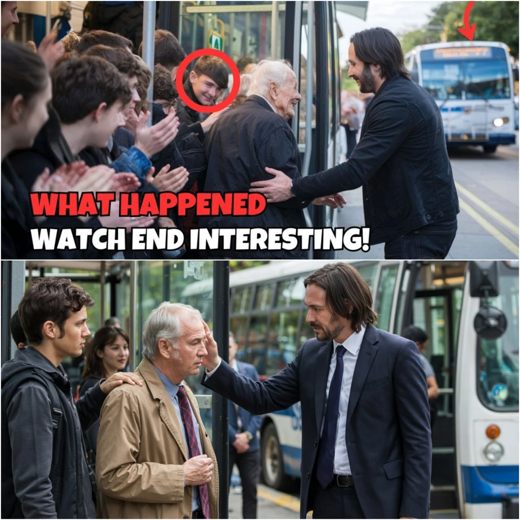 Teenager Makes FUN of an Old Man at a Bus Stop – Keanu Reeves’ Reaction ...