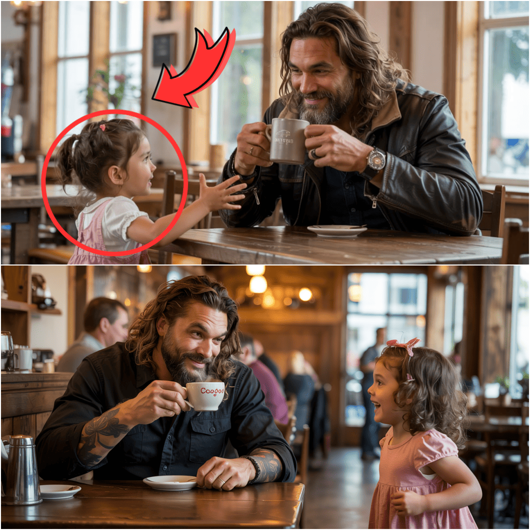 Waitress Takes Daughter to Work—She Runs to Jason Momoa Calling Him Dad ...
