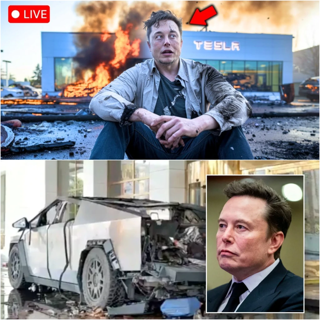 Protesters Tried to Burn Down Tesla Dealership on Live tv – Not Knowing ...