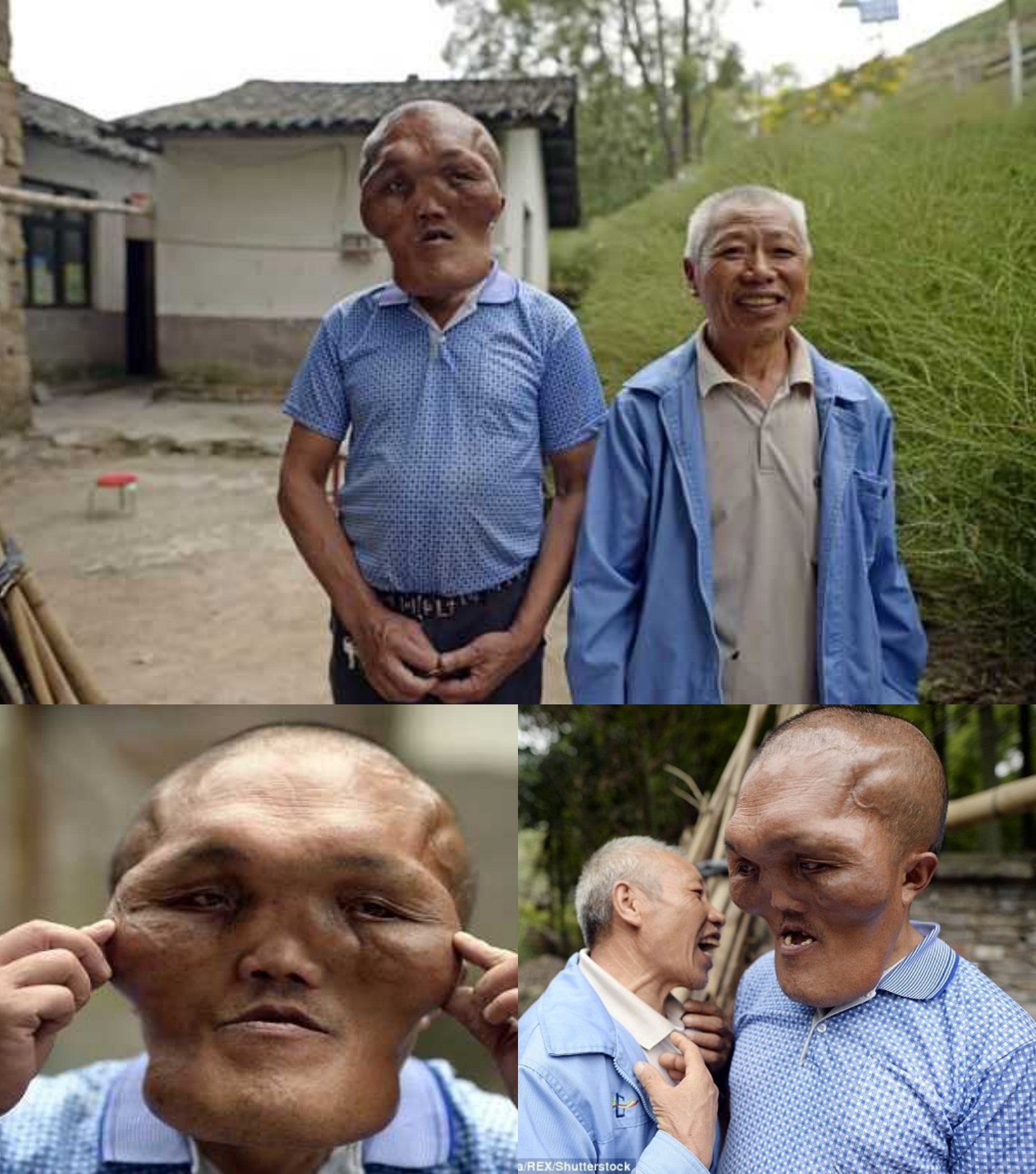 Strange old man with the face of an "alien" - News