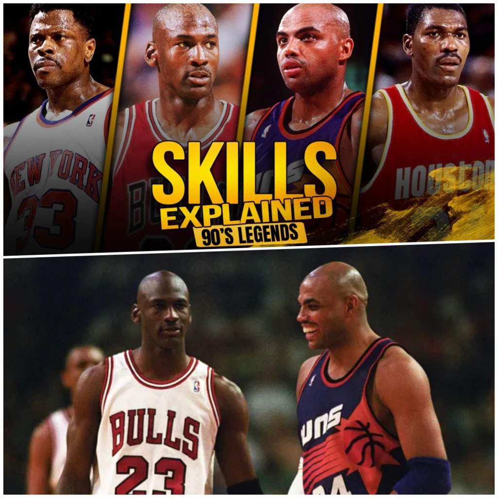1990s NBA Greatness Revealed | Jordan, Barkley, Ewing, Hakeem Skills ...
