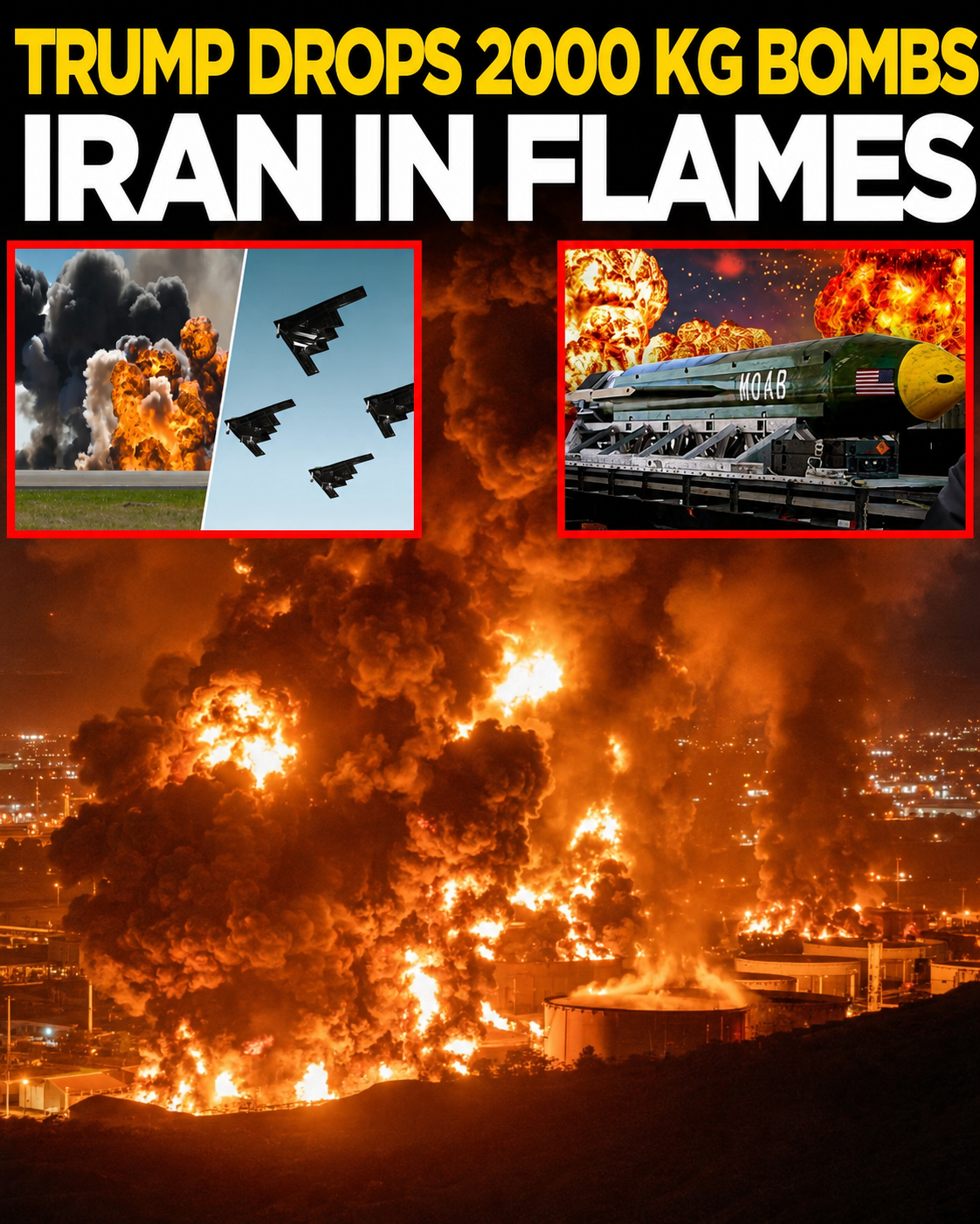 US Strikes Iran LIVE: 2,000-Pound Bunker Buster Bombs Ignite Fierce ...